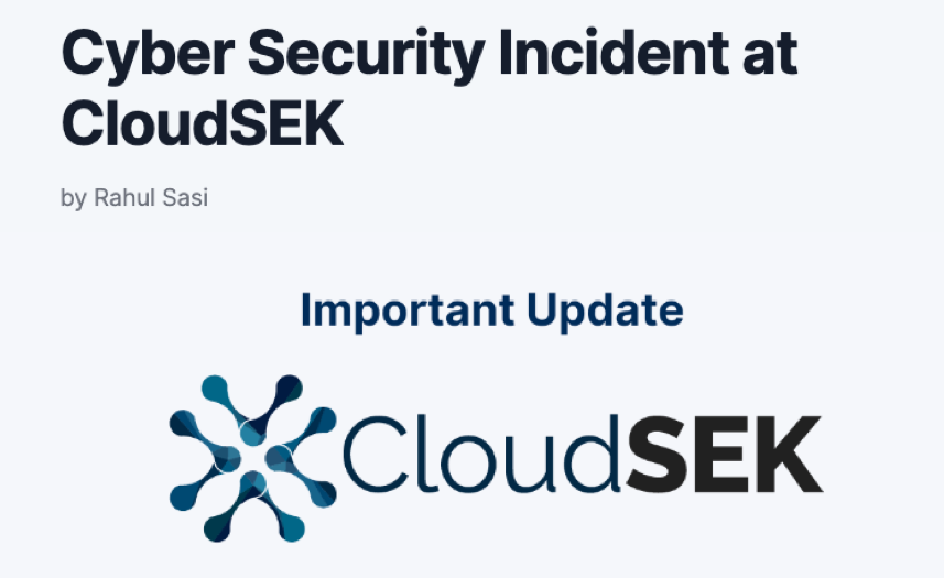 CloudSEK でハッキングが発生：他のサイバー・セキュリティ企業が首謀者か？ – IoT OT Security News