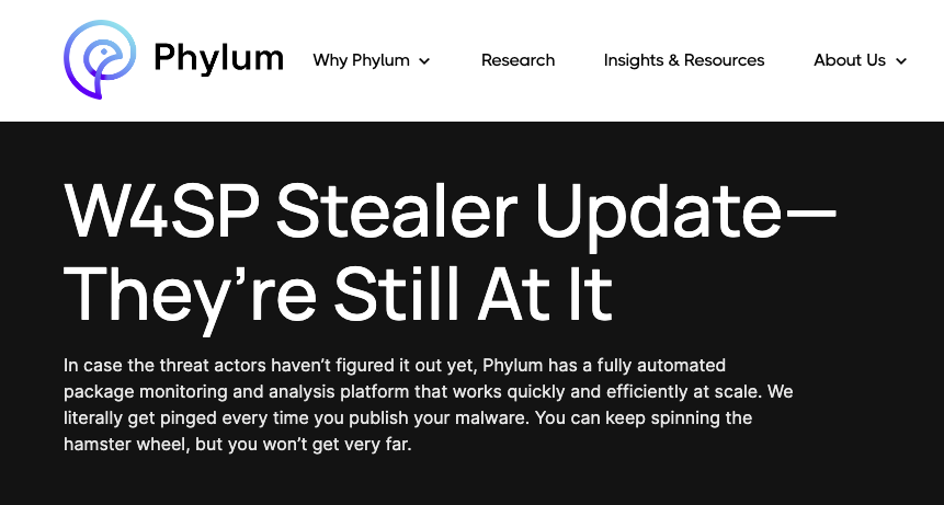 PyPI に W4SP Stealer：大量の亜種が出回り 2500回もダウンロードされた – IoT OT Security News