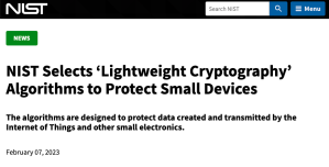 NIST が選んだ IoT デバイス向けの軽量暗号 ASCON：伝送中のデータの保護が目的 – IoT OT Security News