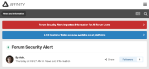 Affinity のフォーラムでデータ侵害が発生：管理者アカウントが侵入経路 – IoT OT Security News