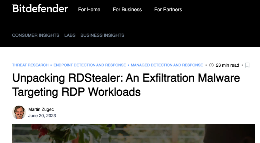 RDStealer という強力なマルウェアが登場：RDP 侵害に特化した機能で東アジアを狙っている – IoT OT Security News