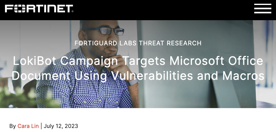 MS Office ドキュメントを悪用する攻撃：LokiBot マルウェアの新たな手口に注意 – IoT OT Security News