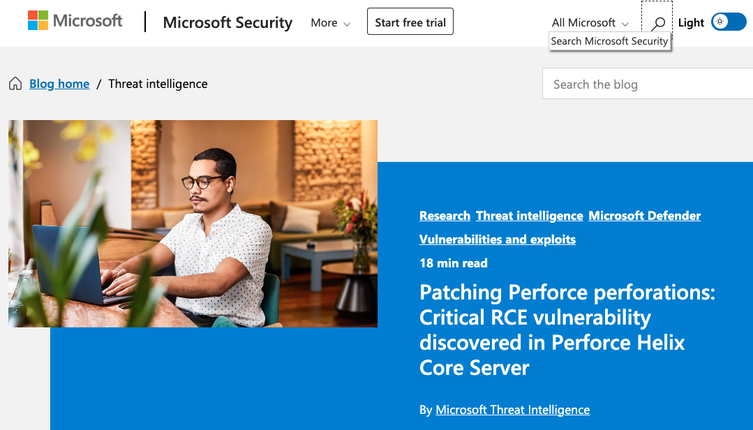 Perforce Helix Core Server の脆弱性 CVE-2023-45849 などが FIX：リモートコード実行の恐れ ...