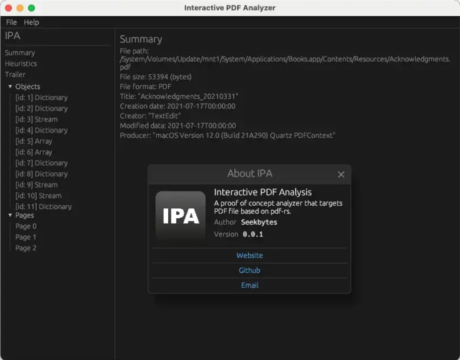 Interactive PDF Analysis：脅威を検出するオープンソース・フォレンジック・ツール – IoT OT Security News