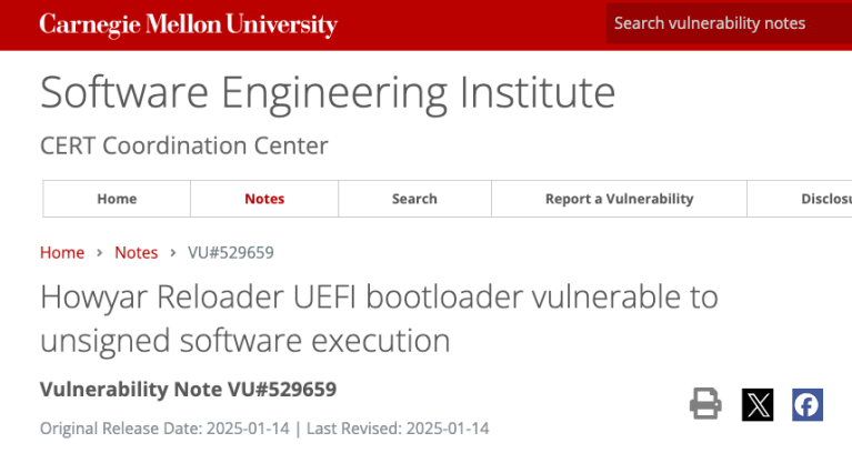 Howyar Reloader の脆弱性 CVE-2024-7344：UEFI Secure Boot 回避の可能性 – IoT OT ...